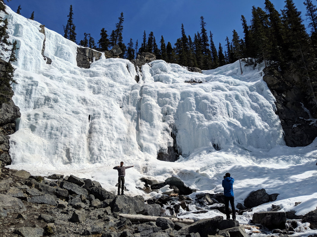 Tangle Creek Falls - Icefields Parkway - A walk and a lark