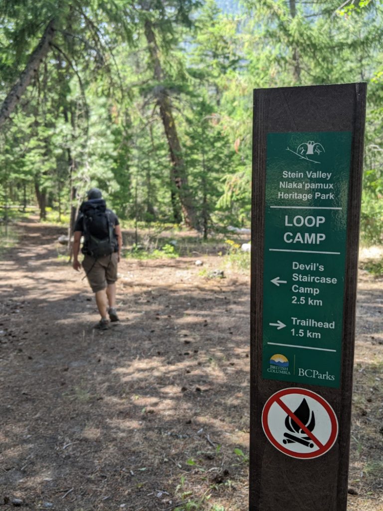 Lower Stein Valley to Loop Camp - A walk and a lark