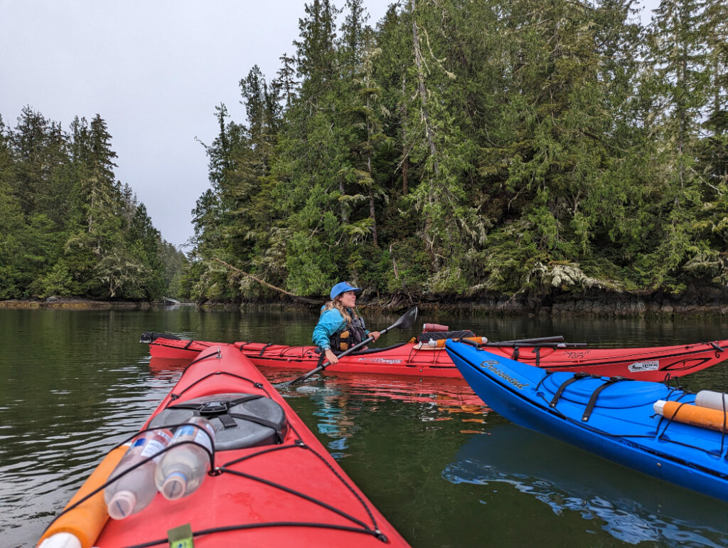 Paddle West Kayaking - Meares Island - A walk and a lark